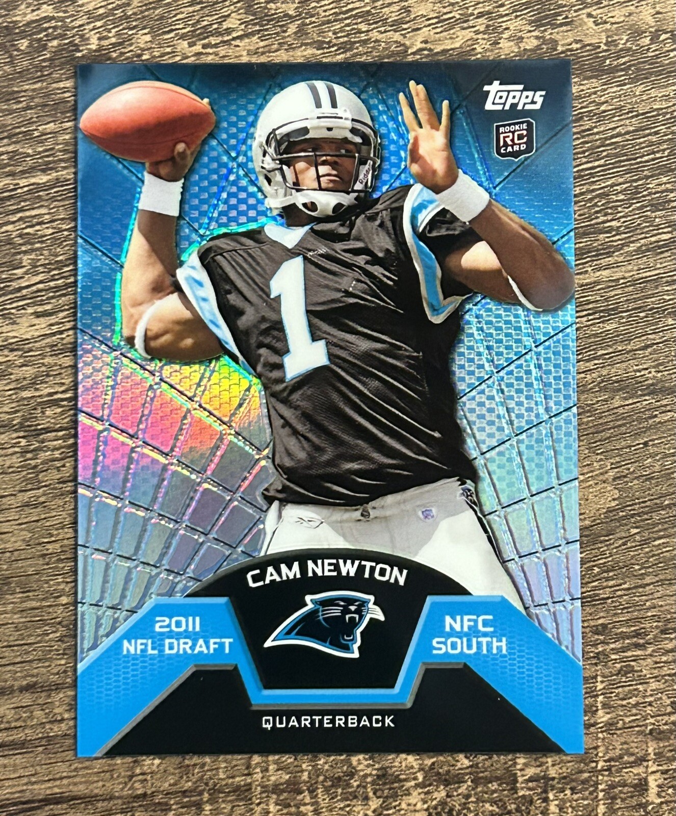 2011 Topps Chrome Cam Newton Refractor Rookie Card RC TMB-1 RC Carolina ...
