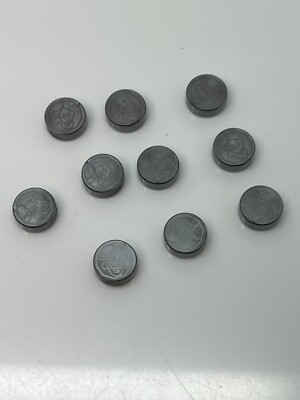 Lego 10 Minifigure Silhouette Head and Shoulders and '1916' Two Face ...