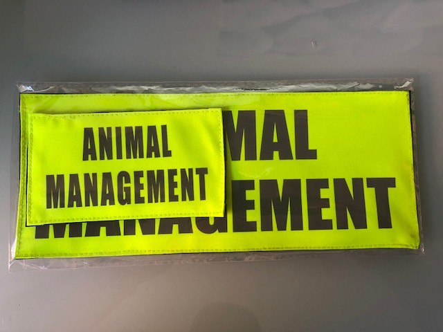 Reflective Patches: 3 x CUSTOMISED Patches Black or Hi-Vis Yellow ...