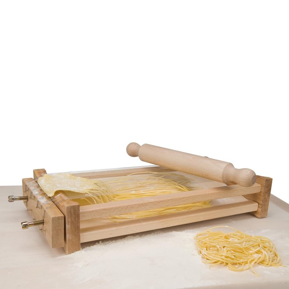 "Chitarra" Pasta Cutter with 32cm/12.5-Inch Rolling Pin | eBay