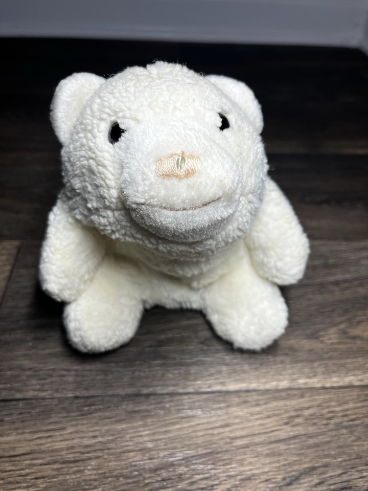 1980 KINDER GUND Blue BABY Rattle WHITE SNUFFLES Plush SNUFF Stuffed ...