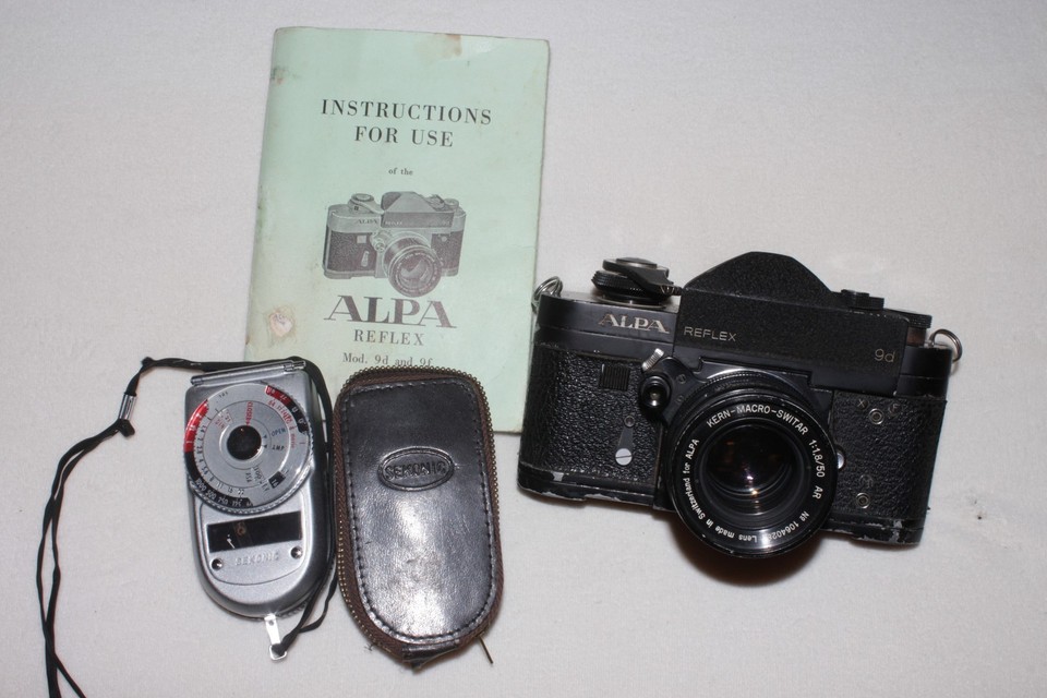 Alpa Reflex 9d (Black) w/ Kern-Macro-Switar AR 50mm f/1.8 Lens + Manual ...