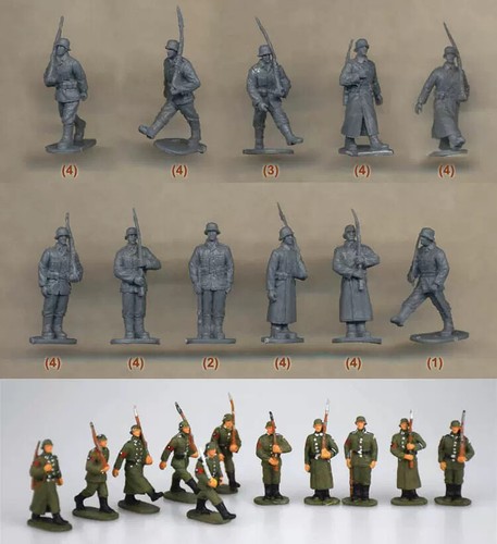 1/72 Scale WWII German Guard of Honor Team 11PCS Soliders Painted Model ...