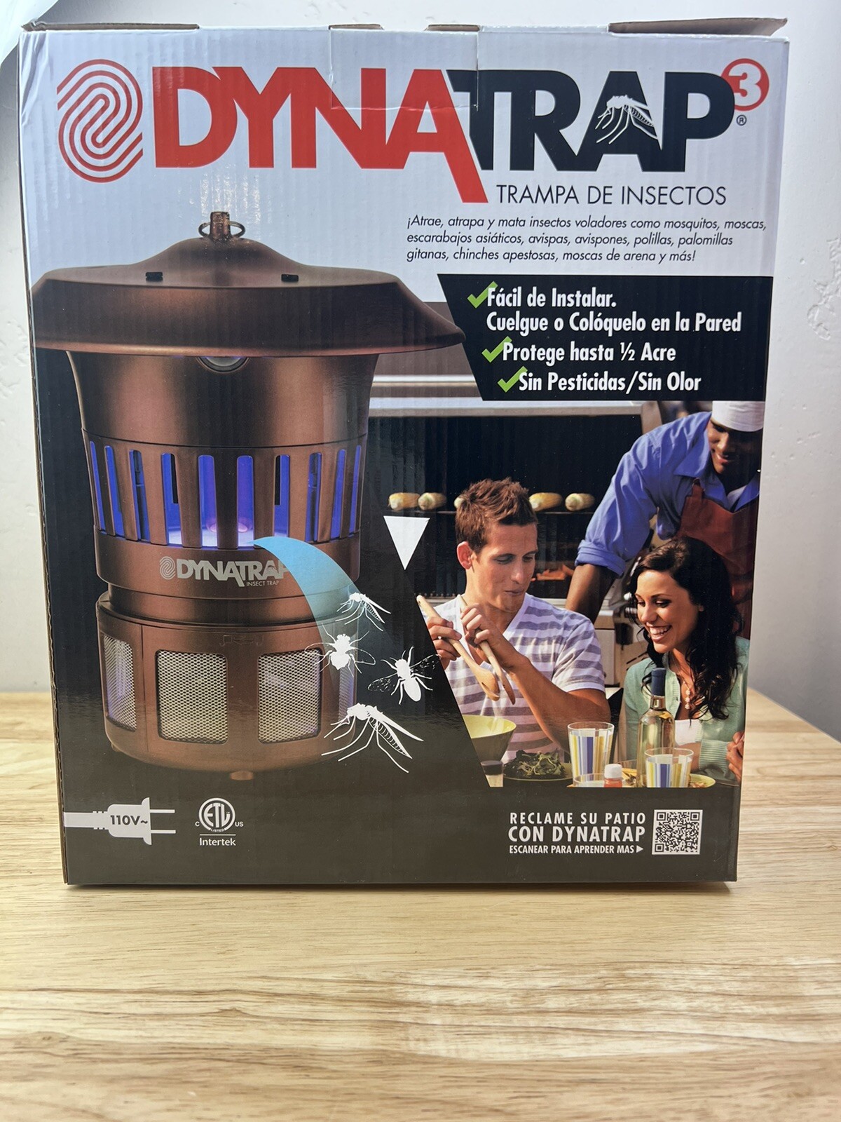 DynaTrap 3 DT1100 Insect Trap 1/2 Acre Coverage Copper Outdoor UV Ray ...