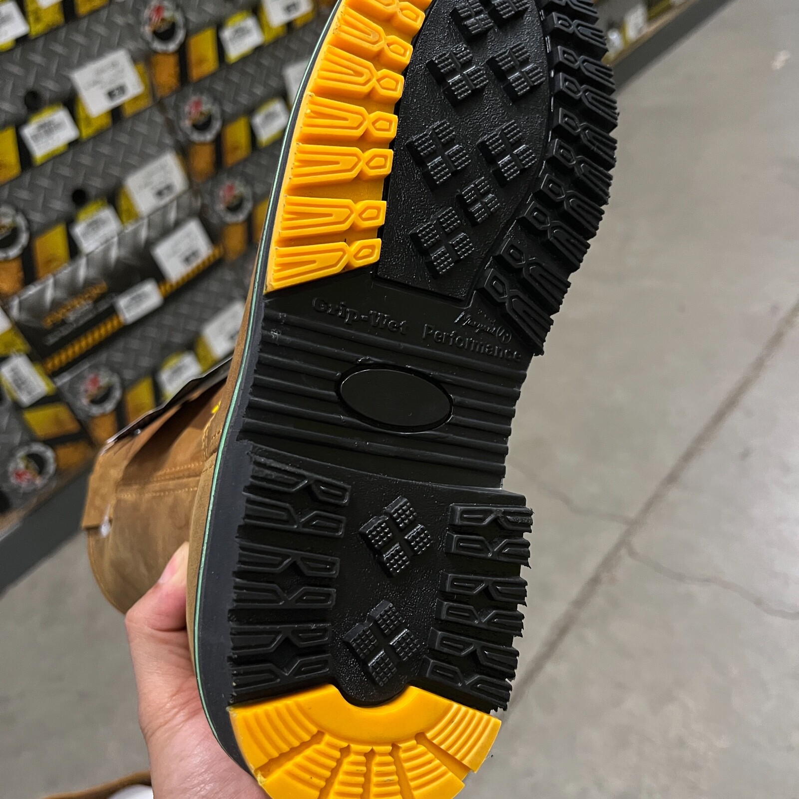 MEN'S WORK BOOTS GENUINE LEATHER BROWN OIL TUMBLED DUAL DENSITY SOLE ...