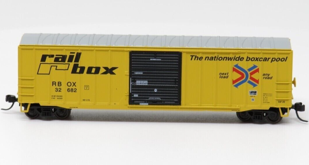 Atlas N Scale ~ New 2024 ~ Railbox RBOX ACF 50' 6" Box Car #32682 ~ 50005993 | eBay