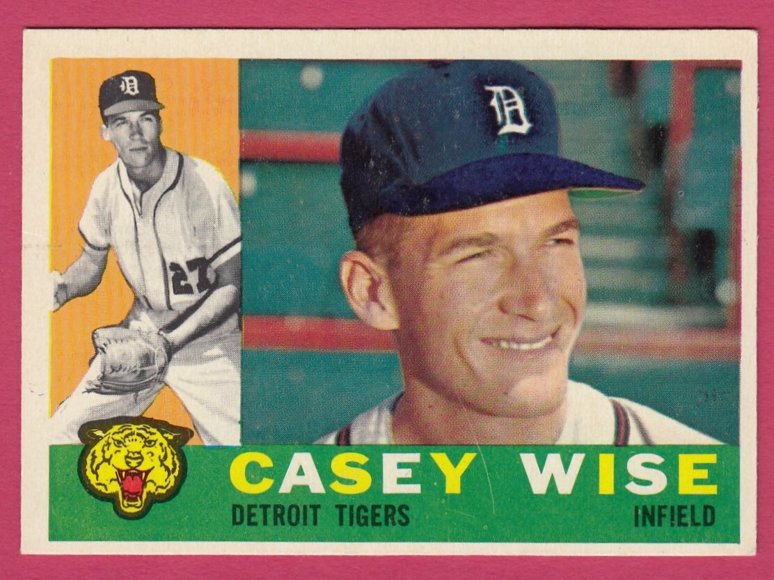 1960 Topps # 342 Casey Wise - Detroit Tigers -- Box 722-793 | eBay