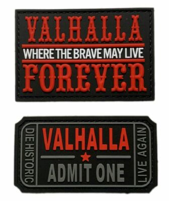 Ticket to Valhalla Admit One Valhalla Forever Patch [2PC Bundle-PVC ...