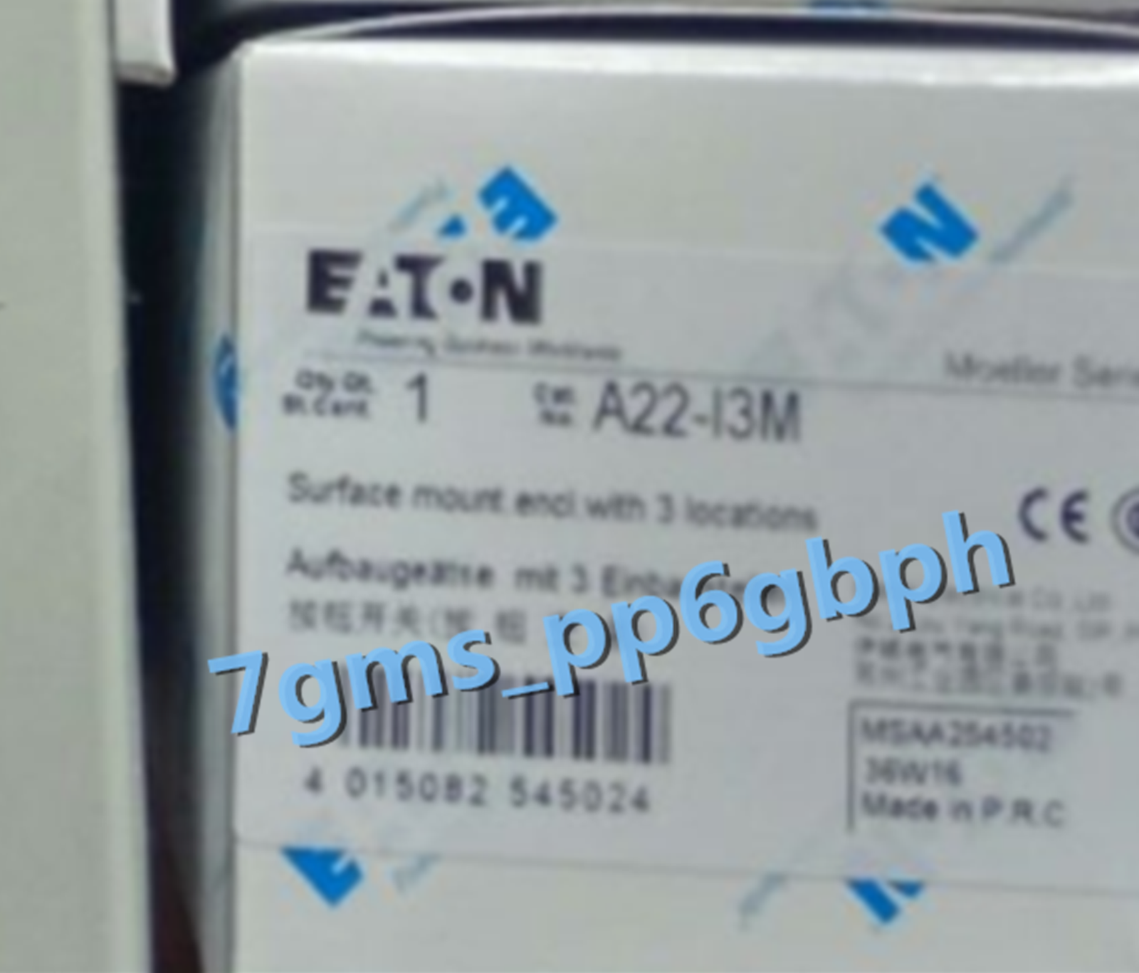 1 PCS NEW EATON button box A22-I3M 3-position button box 3-hole ...