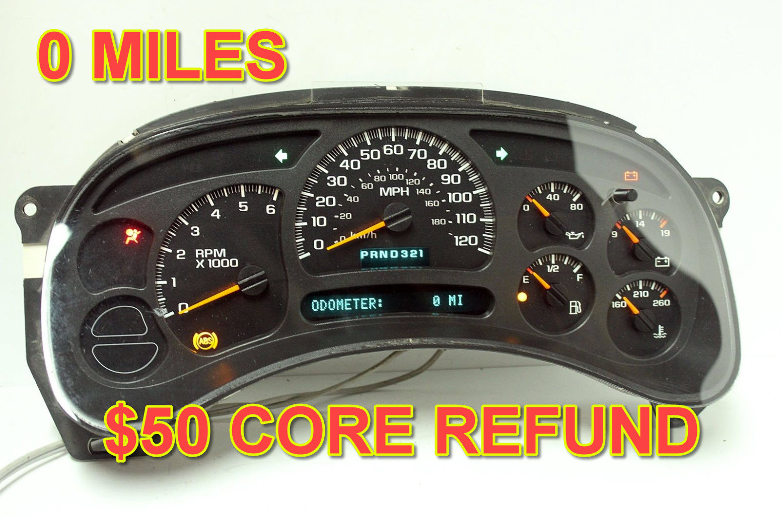 2003 2004 03 04 Chevrolet Silverado Reman Instrument Panel Cluster ...