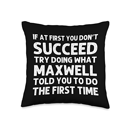 Maxwell Gift Name Personalized Birthday Funny Christmas Joke Throw ...