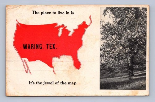 Waring Texas "Jewel of the Map" Inexact America 1913 Antique Kendall ...