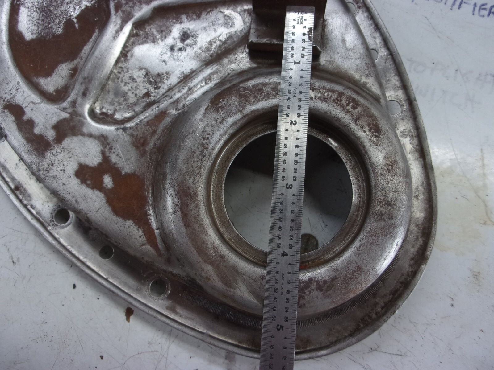 GM Small Block Chevy Timing Cover 6 Inch Balancer AO Pointer Early 60's ...