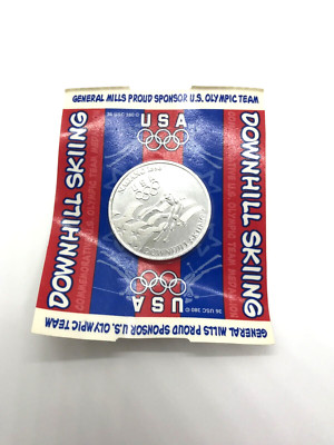 Team USA Olympic Downhill Skiing General Mills Aluminum Token Coin ...