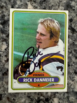 Rick Danmeier Signed MINNESOTA VIKINGS Card 1980 Topps | eBay