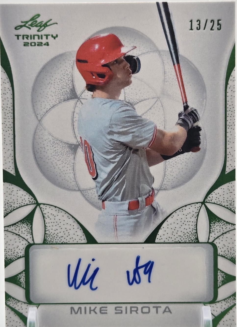 2024 Leaf Trinity - Autographs Mike Sirota #BA-MS1 Green /25 (AU, RC ...