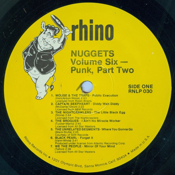 Various Nuggets Volume Six: Punk, Part II LP Comp Vinyl Schallplatte ...
