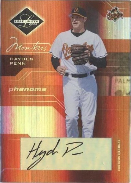 2005 Leaf Limited - Monikers Bronze #176 Hayden Penn /50 (AU, RC) for ...