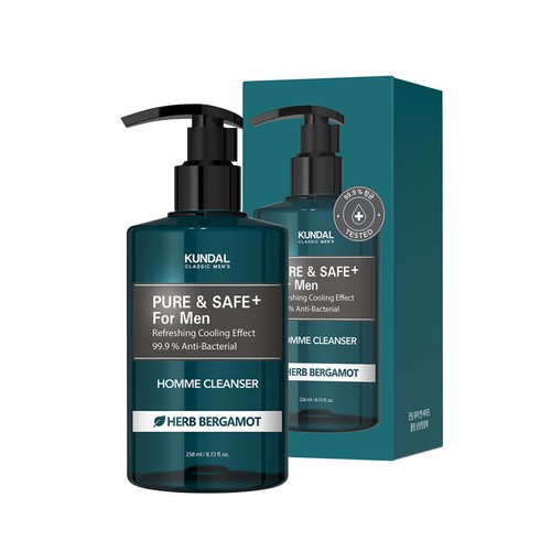 [KUNDAL] Pure & Safe For Men Homme Wash 258ml / 8.72 fl.oz Herb ...