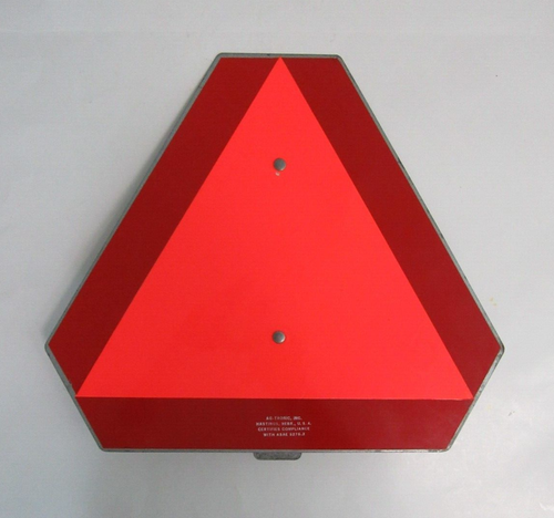 Ag-tronic Slow Moving Vehicle Tractor Sign Reflective & Bracket Steel ...