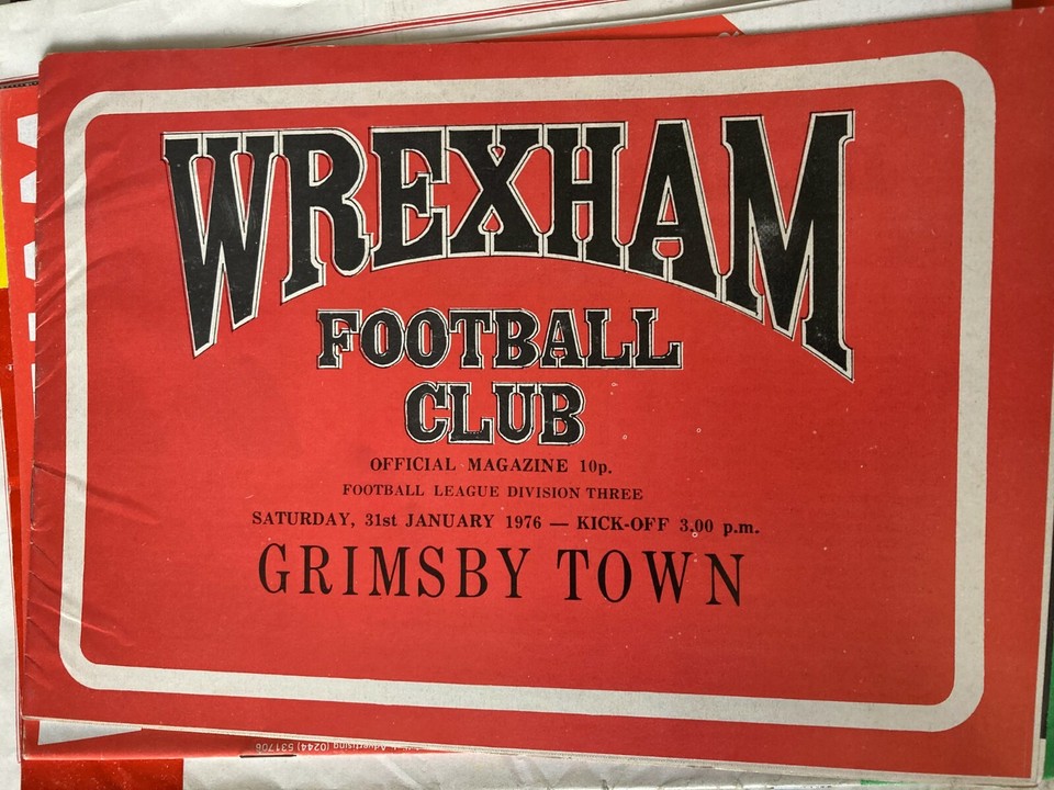Wrexham HOME & AWAY programmes 1960s 1970s 1980s 90s League & Cup ...