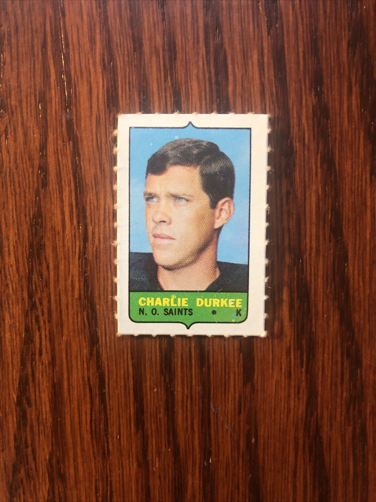 1969 Topps Football 4 in 1 Mini Stamps Single Charlie Durkee Saints | eBay