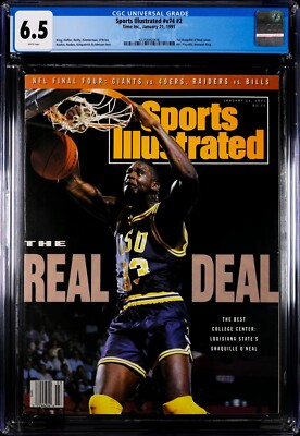 1991 Newsstand Sports Illustrated Basketball Shaq O'Neal 1st Cover RC ...
