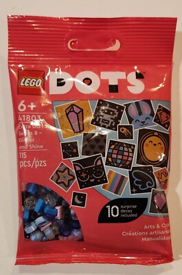 LEGO DOTS 41803 Extra Dots Series 8 Glitter and Shine - 115 Pieces ...