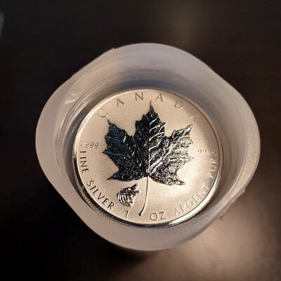 2016 Canadian Maple Wolf Privy Canadian mint roll of 25. Brilliant ...