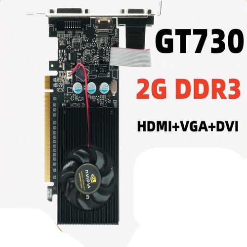 Computer For NVIDIA GeForce GT730 2GB DDR3 DVI VGA HDMI PCI-E Graphics ...
