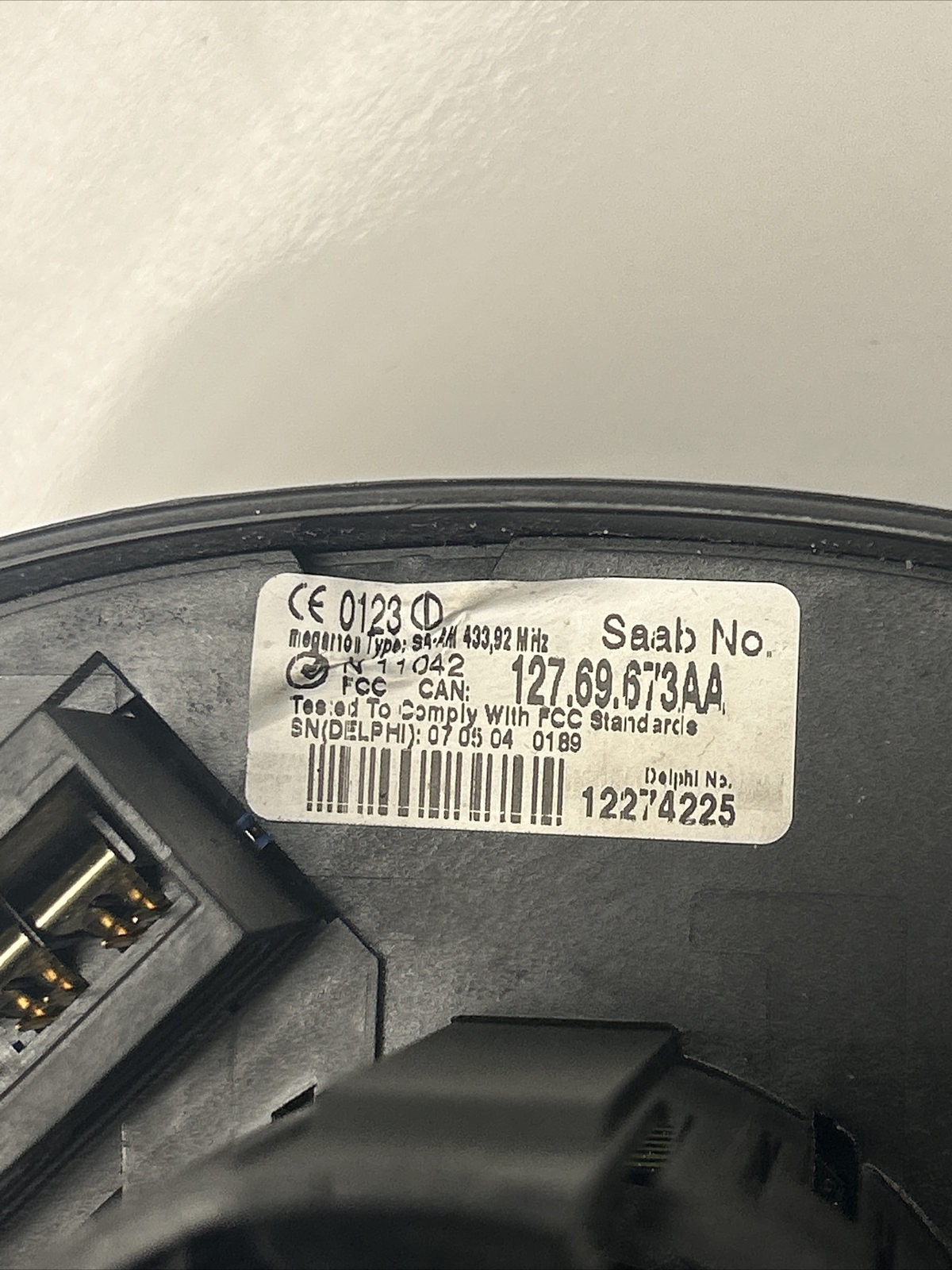 03-11 Saab 9-3 CIM Module Clockspring Ignition Key Set 12274225 OEM for ...