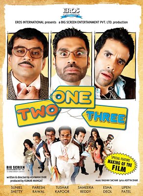 One Two Three (Hindi DVD) (2008) (English Subtitles) (Brand New ...
