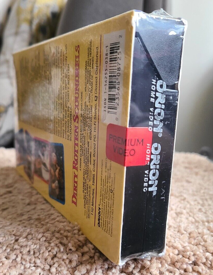 Dirty Rotten Scoundrels (VHS, 1988, Orion) Steve Martin/Michael Caine ...