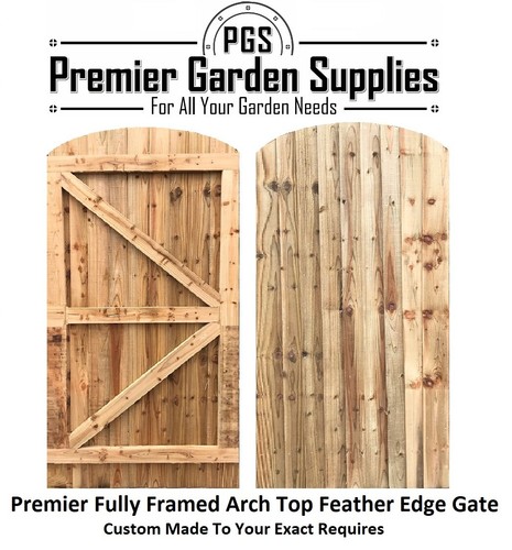 Bespoke Custom Made To Measure Fully Framed Arch Top Feather Edge ...