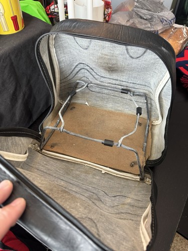 VINTAGE 1970s Brunswick Single Ball Black/Red/Gray Bowling Bag with ...