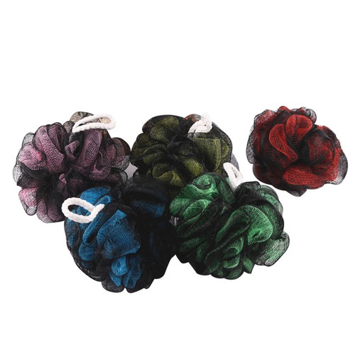 5Pcs Mesh Pouf Bath Sponge Loofahs Large Mesh Exfoliating Shower Ball ...