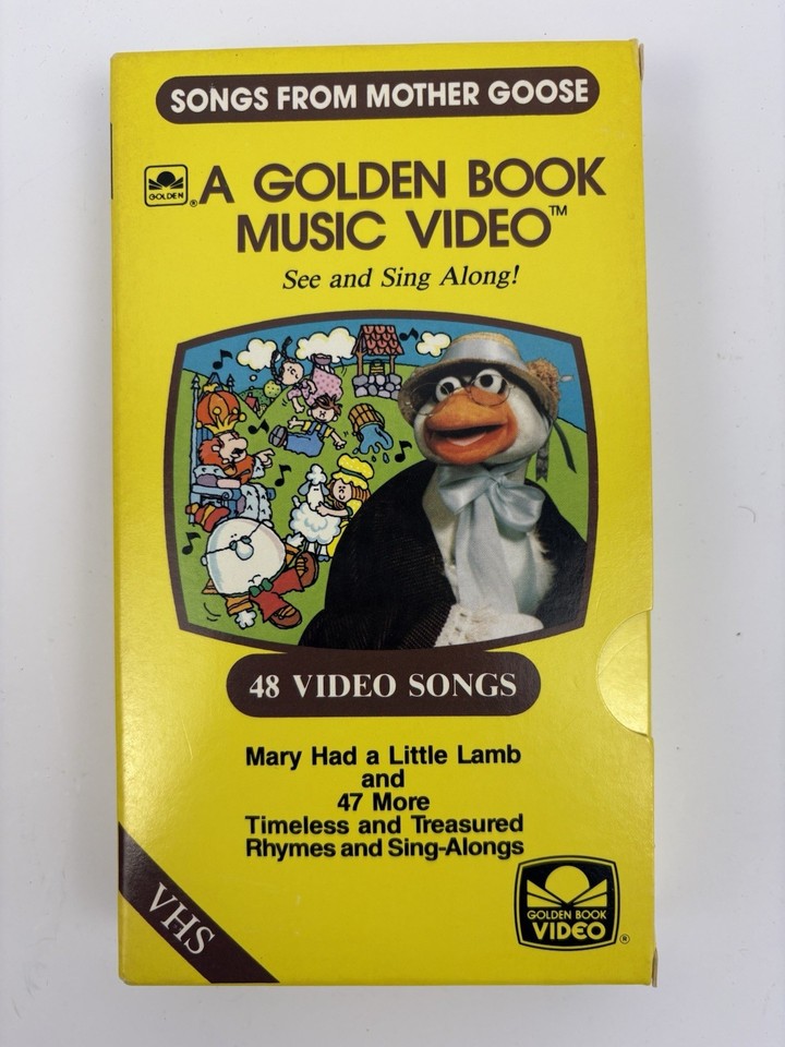 Golden Book Video VHS Lot of 2 Tapes Children's Learning & Tales 1980's ...