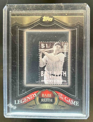 2009 Topps Babe Ruth Legends of the Game Framed Stamps #8/90 Yankees | eBay