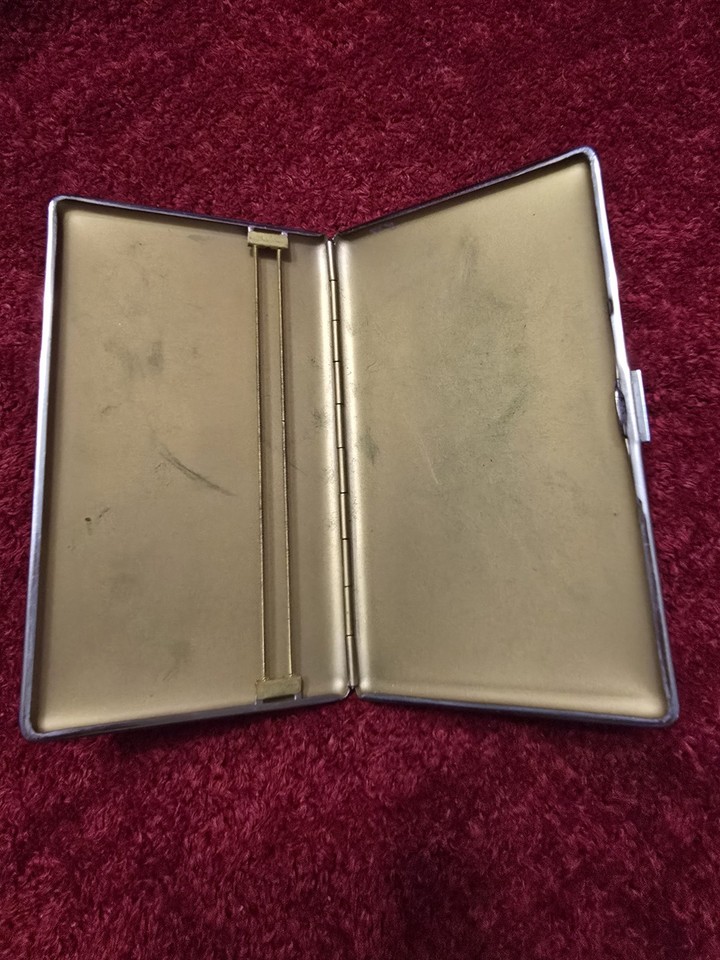 Vintage Cigarette Case-1950’s-Made In England, Engraved HW E2 | eBay ...