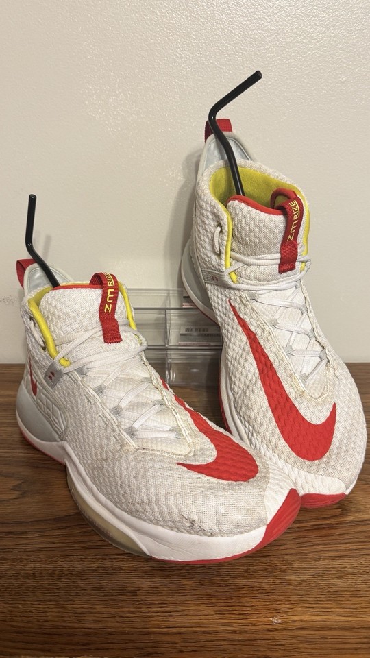 Nike Zoom Rize White Red Orbit Yellow Basketball Shoes BQ5467-100 Men's ...