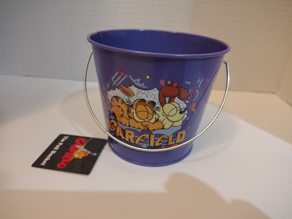 Nickelodeon Garfield Tin Pail Bucket Garfield And Odie New 2026 | eBay