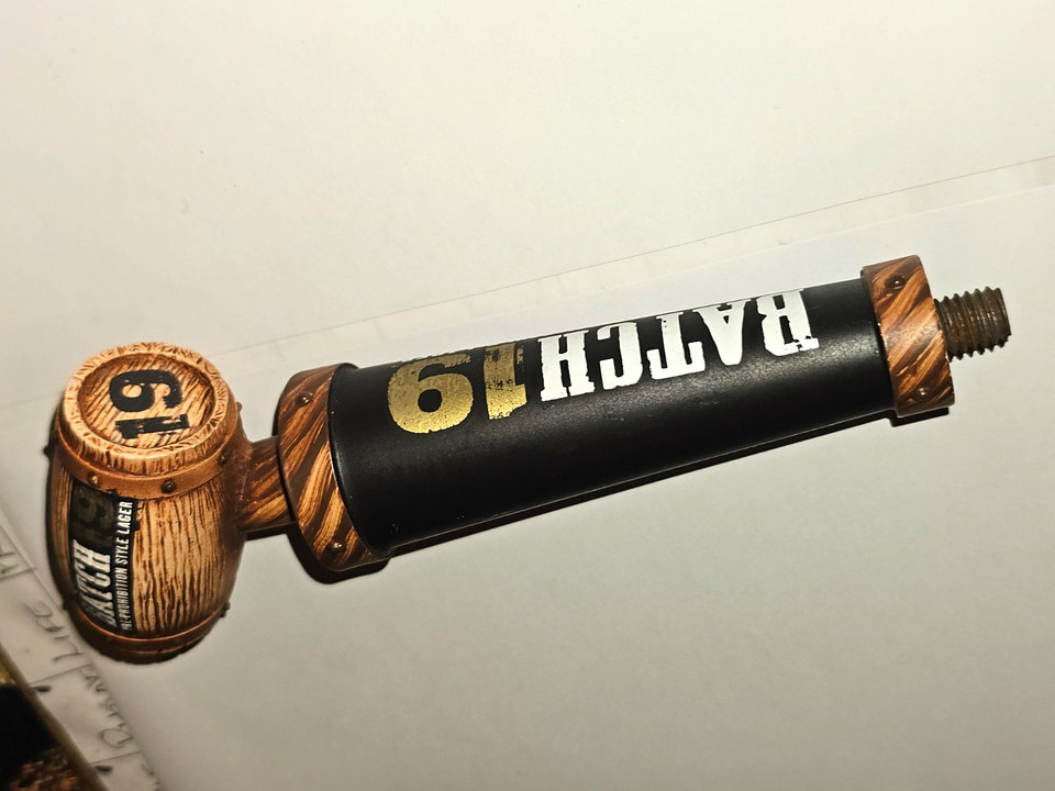 Rare New Batch 19 Pre-Prohibition Style Lager 6" Beer Tap Handle | eBay