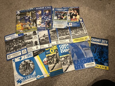 Cardiff City Home Programme Bundle X16 Programmes | eBay UK