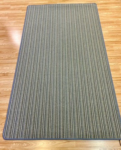 Crucial Trading Blue Grey Wool Mississippi Reflect on WS253 Stripe Rug ...