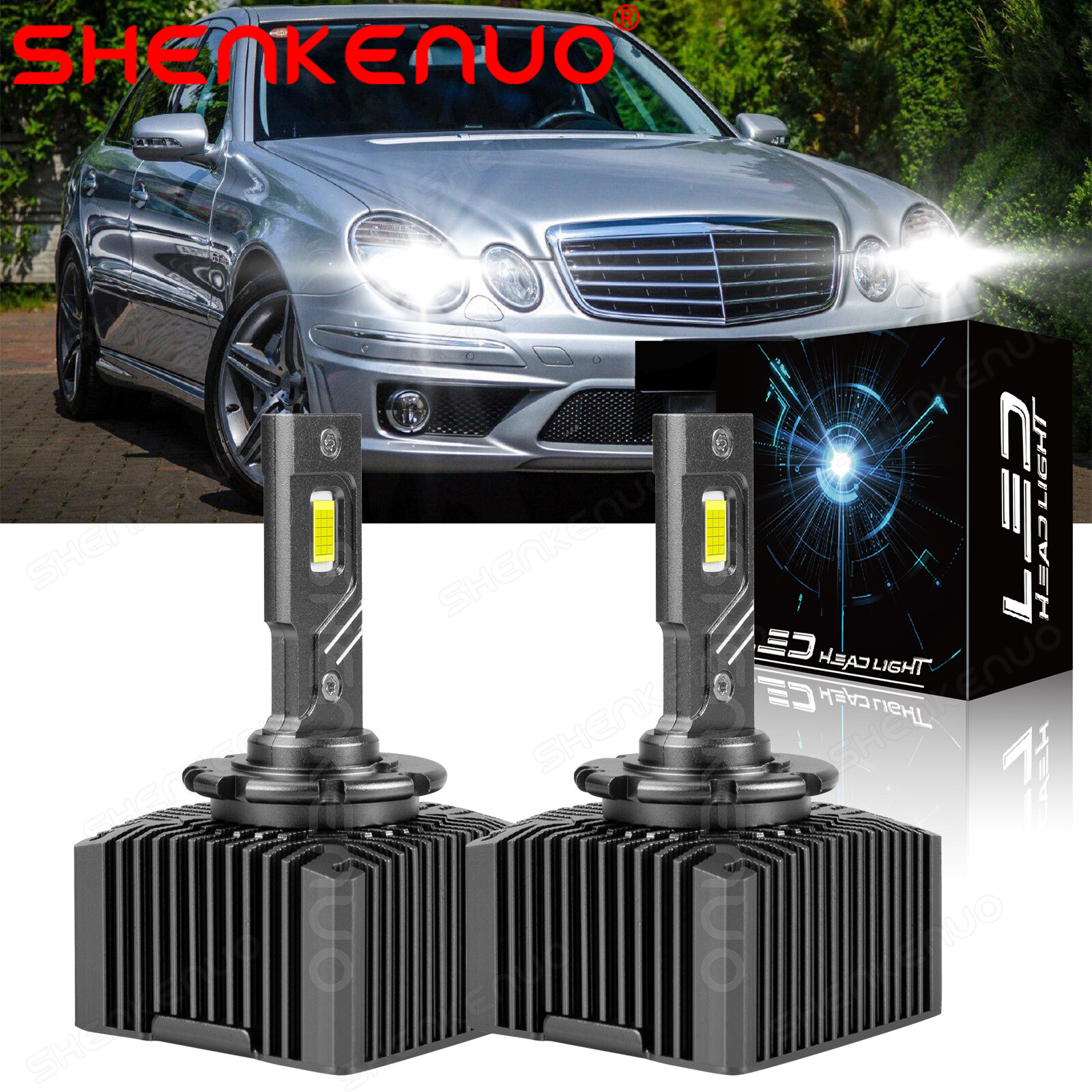 For 2010-2013 Mercedes Benz E350 E400 E550 E63 Xenon HID Headlight ...