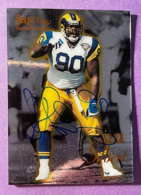 SIGNED SEAN GILBERT SELECT '95 CERTIFIED EDITION FOOTBALL CARD ...
