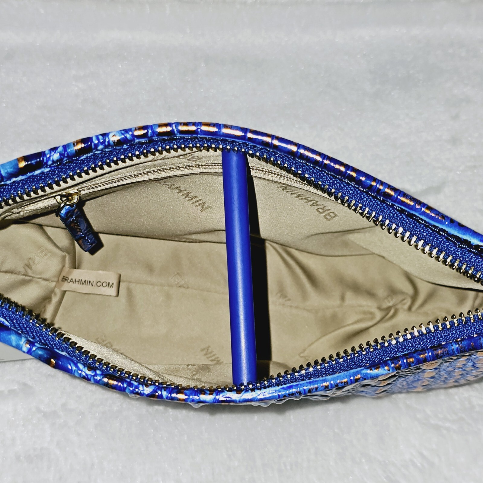 BRAHMIN DEEP AZURE LORELEI W/CHERYL CARD #HARD TO FIND# | eBay