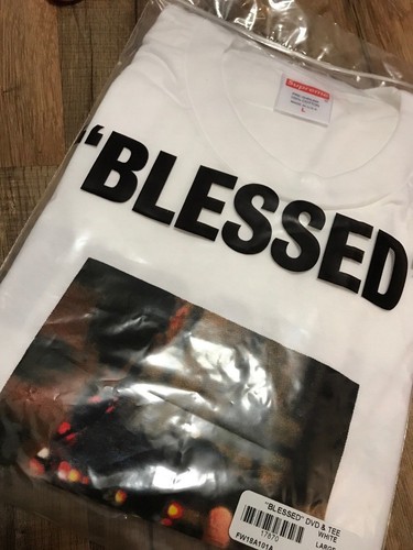Supreme Blessed Tee & DVD Bundle White Large FW18 Box Logo Bogo palace | eBay