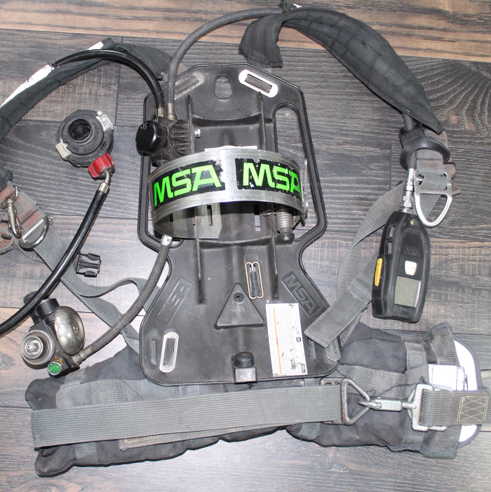MSA Frame Harness 4500psi SCBA Air Pack Bottle Cylinder Tank Breathing ...
