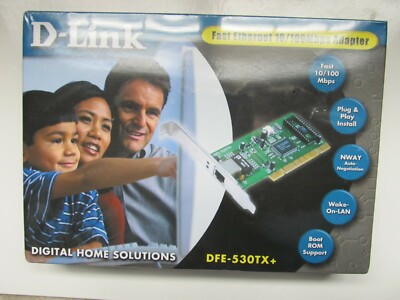 DLINK FAST NETWORK CARD ETHERNET DFE 530TX 10/100MB ADAPTER INTERNAL ...